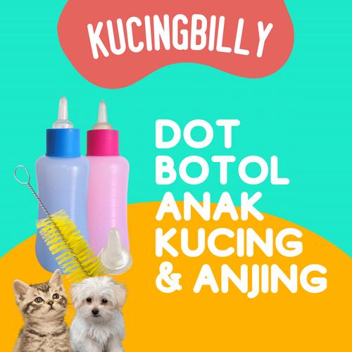 Jual Dot botol susu kucing anjing 100ml termasuk sikat dan dot cadangan ...