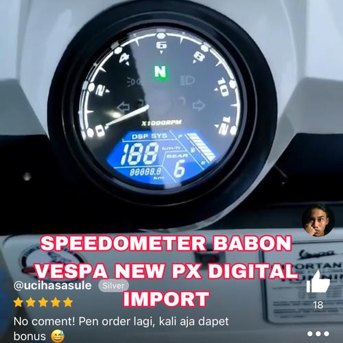 Jual Speedometer Babon Speedometer Vespa Px Speedometer Babon Digital ...