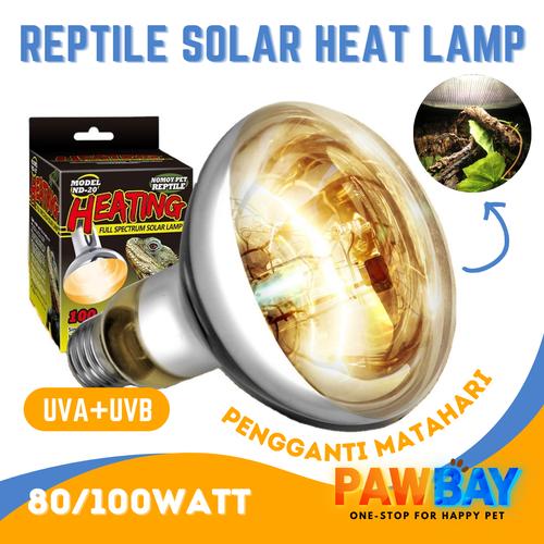 Jual LAMPU UVA UVB SOLAR LAMP PENGHANGAT REPTIL REPTILE SULCATA KURA IGUANA - 100 Watt - Jakarta ...