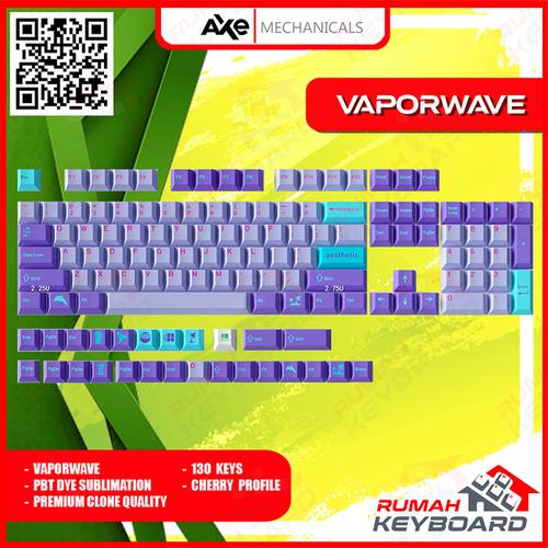 Jual KEYCAP - KEYCAPS - CHERRY - VAPORWAVE - PBT DYE SUB - VAPORWAVE ...