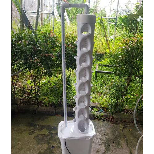 Jual Paket 1 /2 Tower Pipa Hidroponik Vertikal Vertikultur 60 Lubang ...