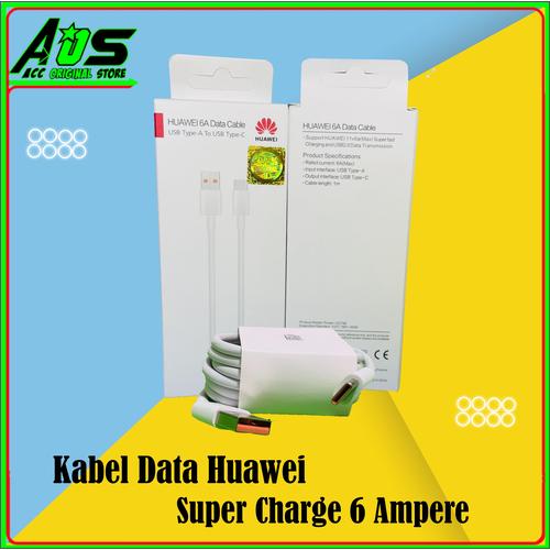 Jual Kabel Data Huawei Cable Type-C 6A SuperCharge Original - peking ...