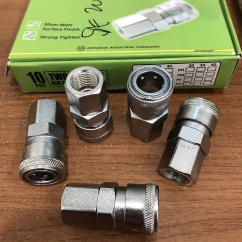 Jual coupler tekiro two touch air quick coupler SF20 coupler drat dalam ...