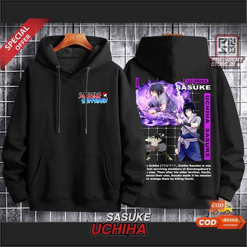Jual Sweater Hoodie Anime Uchiha Sasuke Itachi Kakashi Jumper M L XL ...