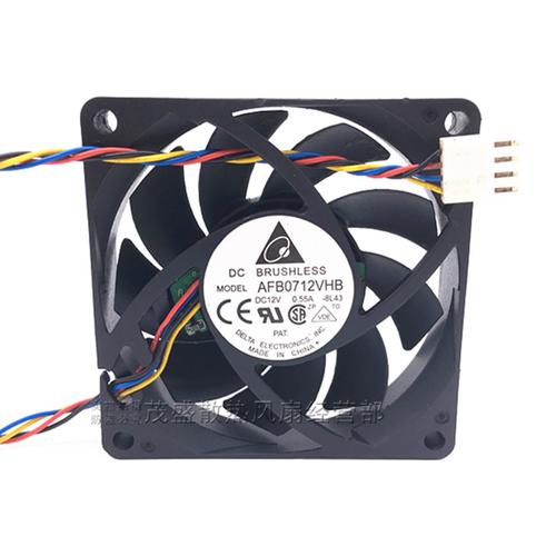 Promo FAN 7CM DELTA BRUSHLESS AFB0712VHB DC.12V 0.55A 4PIN TEBAL 1.5CM ...
