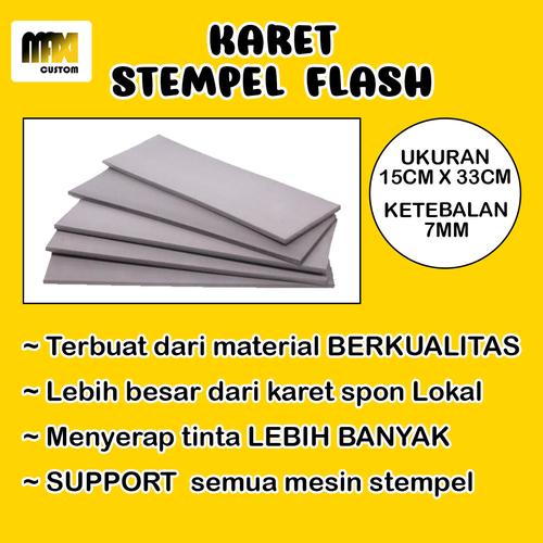 Jual Karet Spon/Busa Stempel Flash Warna /KARET STEMPEL FLASH ...