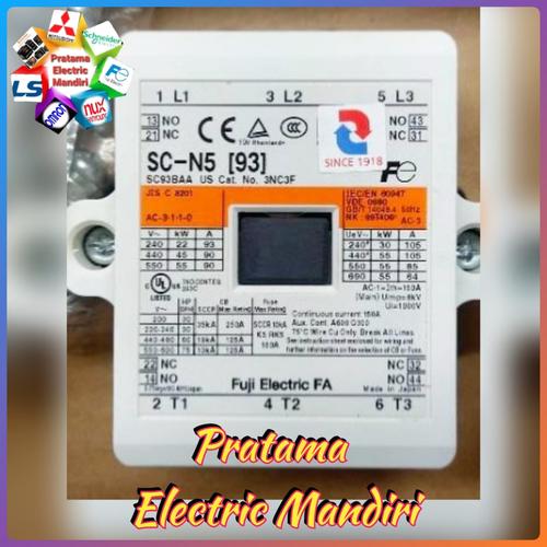 Jual FUJI ELECTRIC Kontaktor SC-N5 200VAC Magnetic Contactor SCN5 200V ...