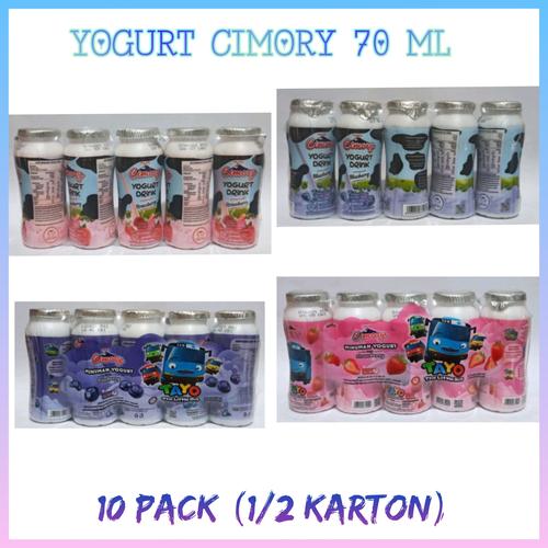 Jual Cimory Yogurt Botol 70 ml x 10 pack (1/2 Karton) - Blueberry, Branded - Kota Tangerang ...