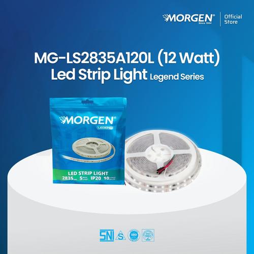 Jual MORGEN LED STRIP DC 12V 2835 120 LED IP20 5M 5 METER / ROLL BAGUS ...