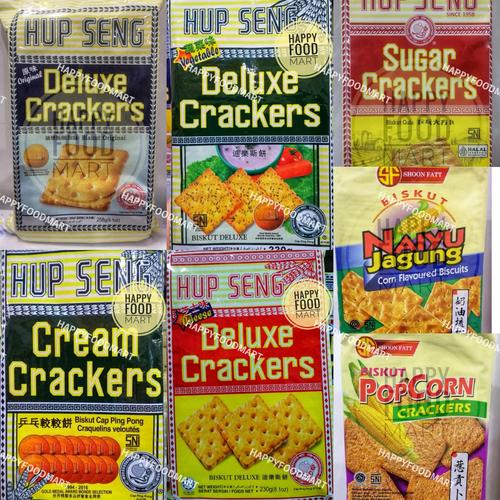 Promo HUP SENG DELUXE CREAM CRACKERS/BISKUIT PING PONG/ ROTI KERING HUP ...