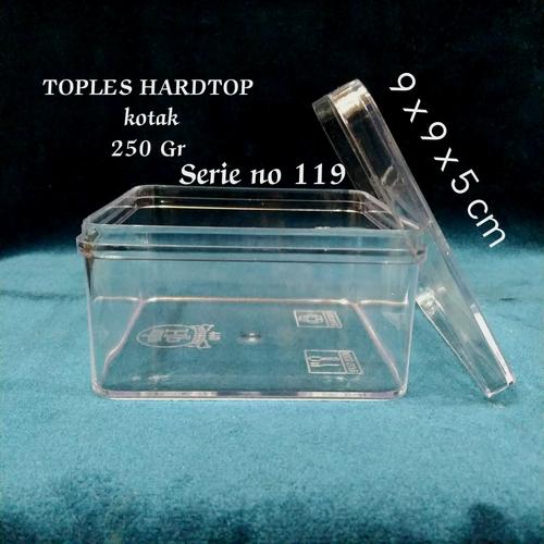 Jual toples kotak bening 250 gr / toples kue kering / dessert box ...