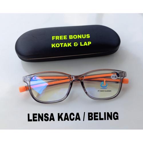Jual Terbaru Kacamata baca plus pria asli lensa KACA Kacamata super ...