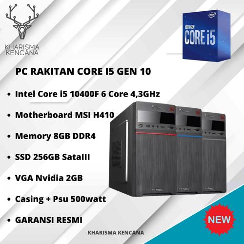 Jual PAKET PC RAKITAN KANTOR CORE I5 10400F RAM 8GB SSD 256GB NVIDIA 2GB - Kota Malang ...