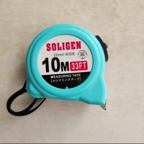 Jual Meteran SOLIGEN 10 METER / meteran tukang 10M / meteran bagus SLG ...