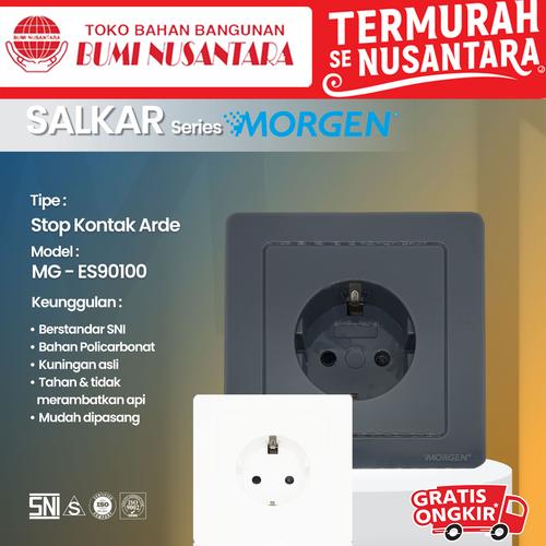 Jual STOP KONTAK MINIMALIS HITAM PUTIH MORGEN MGES90100 RUMAH COLOKAN ...