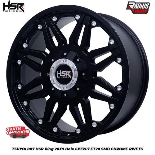 Promo velg off road black doff r20 TSUYOI HSR untuk fortuner terrano ...