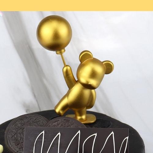 Jual CCA33 Cake Topper Bear LED 3D Beruang Karakter Figure Dekor Kue ...