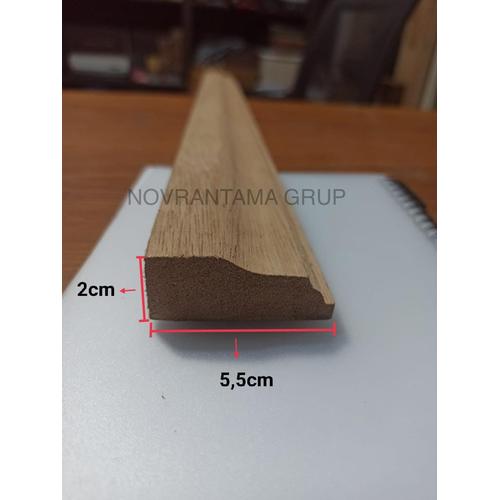 Jual Lis Kayu Profil Wall Moulding Lis Dinding Molding Wainscoting 5 ...