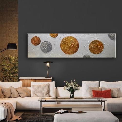 Jual lukisan abtract texture white and gold / lukisan kanvas modern ...