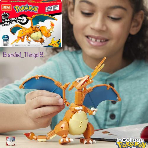 Jual Pokemon Charizard Glurak Dragon Pikachu Brick Balok Mattel Figure ...