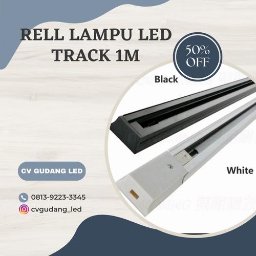 Jual Rell Lampu LED Track 1M - Hitam - Kab. Sleman - CV GUDANG LED ...