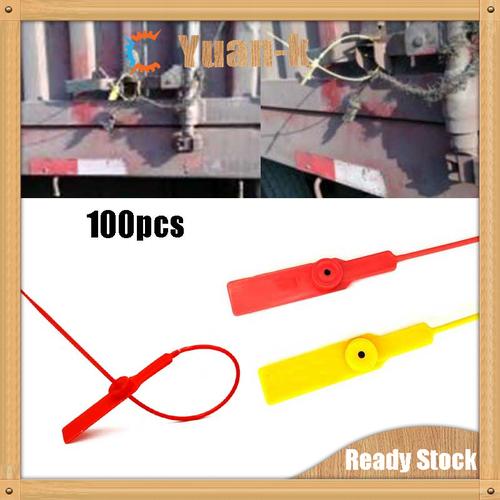 Jual 100PCS Security Seal Kabel Ties Segel Gembok Mobil Box - Kuning ...