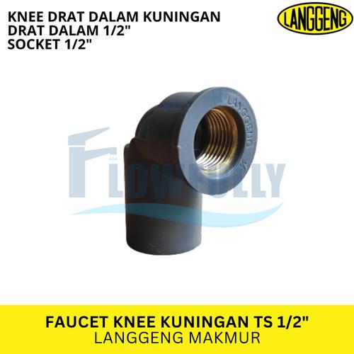Jual FAUCET KNEE KUNINGAN TS 1/2 INCH LANGGENG PVC KDD ELBOW DRAT DALAM ...