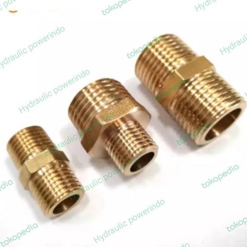 Jual DOUBLE NEPEL BRASS KUNINGAN 1/2 X 3/4 DRAT LUAR - Jakarta Barat - Hydraulic powerindo ...