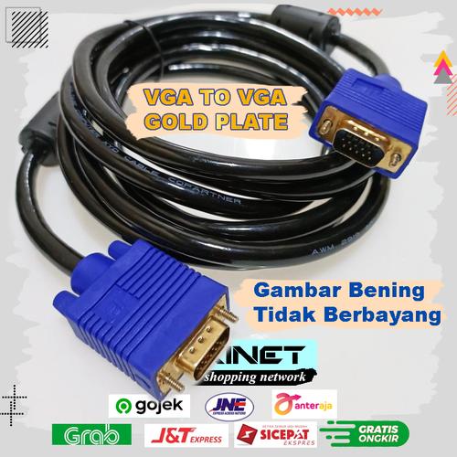Jual Kabel VGA to VGA Gold Plated 1.5m 3m 5m 10m 15m 20m 25m 30m 40m ...