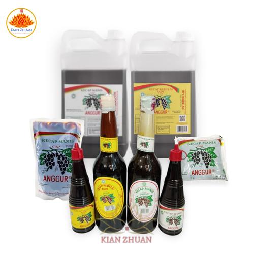 Jual Kecap Cap Anggur,Kecap Manis/Asin 275ml, 600ml, 5kg, 6kg Botol ...