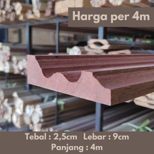 Jual Lis Profil Kayu Wall Moulding Wainscoting Wall Panel - LC-12 - 2 ...