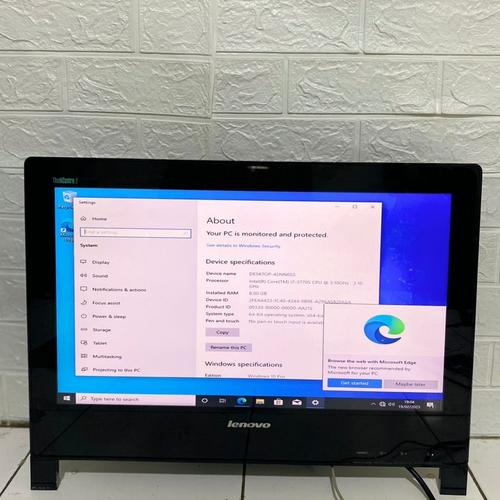 Jual PC AIO LENOVO THINKCENTER EDGE 92Z I7-3770 RAM 8GB HDD 1TB DYSPLAY ...