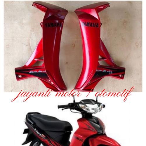 Jual Sayap depan Vega R new cover bodi tameng tebeng motor warna merah ...