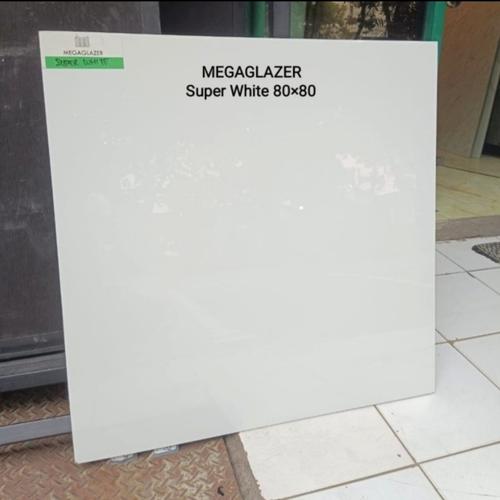 Jual granit lantai 80x80 super white glazed / granite putih polos - Kab ...
