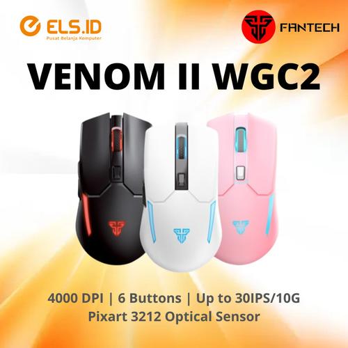 Jual Mouse Gaming Wireless Fantech Venom II WGC2 - Putih - Kota ...