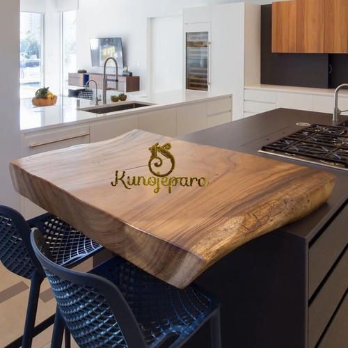 Jual top table meja dapur, top meja bar, meja bar natural kayu, meja ...