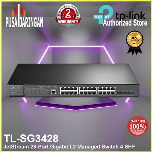 Jual TP-LINK TL-SG3428 JetStream 24-Port Gigabit L2 Managed Switch 4 ...