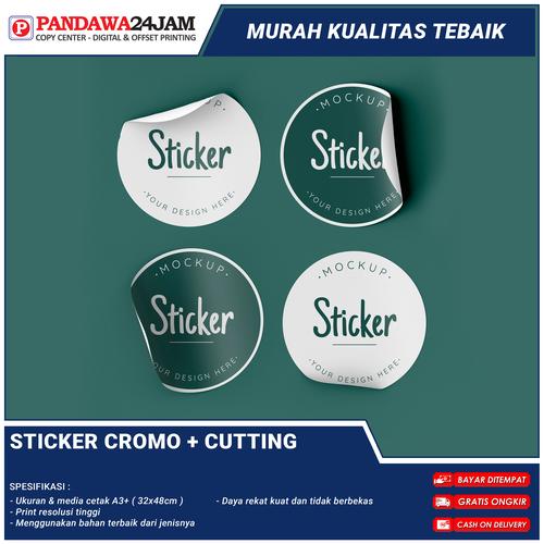 Jual CETAK STICKER A3+ (Print + Cutting) | LABEL KEMASAN | READY CROMO ...