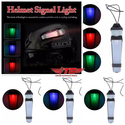 Jual Safety light helmet light tactical combat gear / lampu sinyal helm ...