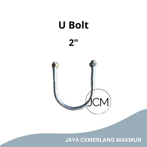 Jual U Bolt 2" Inch / Klem U Besi Galvanis 2" / Clamp U Galvanized 2 ...