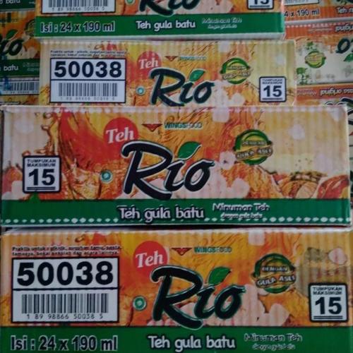Jual Minuman Gelas Teh Rio Cup 190 Ml Rasa Gula Batu - Kota Bekasi ...