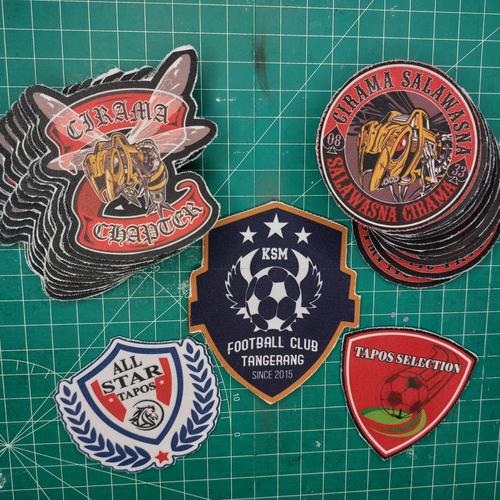 Jual patch logo custom, emblem sublim , logo jersey, - full colour ...