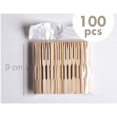 Jual Wooden Fork Mini/ Garpu Kecil / Garpu Kue Buah Foodgrade @100pc ...