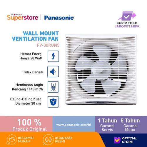 Promo Panasonic Exhaust Fan Wall Mounted Ventilation 12 inch - FV30RUN ...