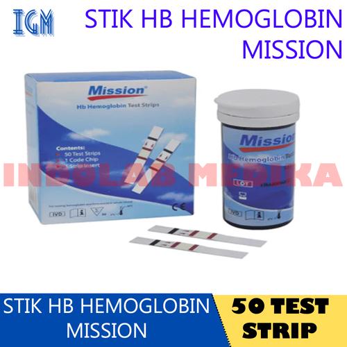 Jual STRIP HB HEMOGLOBIN MISSION - Kab. Mojokerto - indolab_medika | Tokopedia