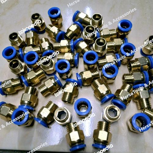 Jual Nepel PC 8 | PC10 | PC12 Drat M10 | M12 | M16 Fitting Pneumatic ...