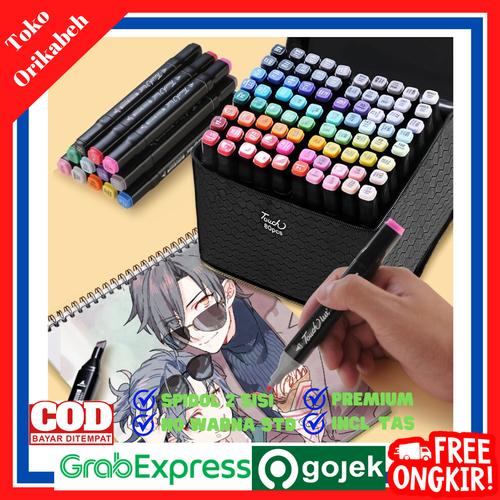 Jual Spidol Sepidol Gambar Lukis Aesthetic Warna Lengkap Lettering Set ...