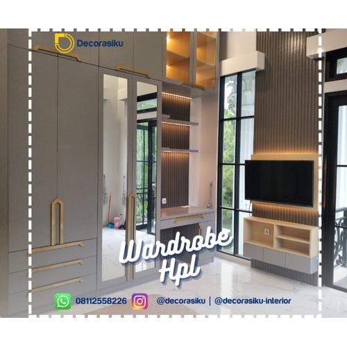 Jual DC - WARDROBE MINIMALIS MODERN LEMARI HPL CUSTOM - FURNITURE ...