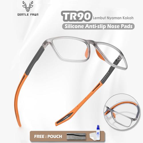 Promo Frame Kacamata Bentuk Kotak TR90+Silicone Style Sport Bisa Minus ...