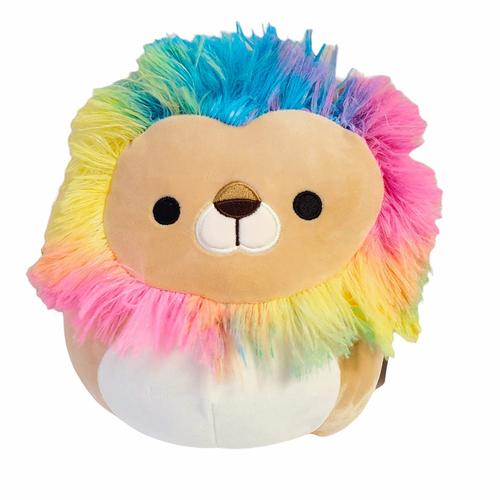Jual Squishmallows Original Rainbow Mane Leonard The Lion 22cm ...